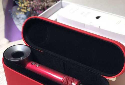 Dyson фен в кейсе HD08 Red/Nickel