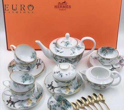 Чайный сервиз Hermes Carnets D'Equateur