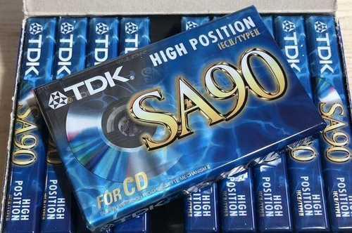 Аудиокассеты TDK SA90 1997 год блок 10 штук