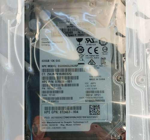 Жесткий диск HP 600Gb 10k SAS