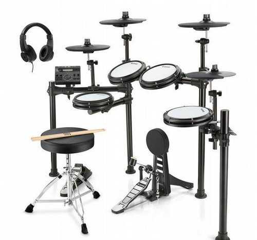 Donner DED-200 Electric Drum Set 5 Drums 4 Cymbals