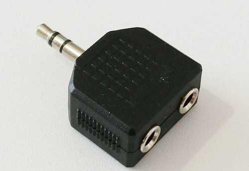 Аудио адаптер - разветвитель Jack 3.5 - 2 х 3.5 mm