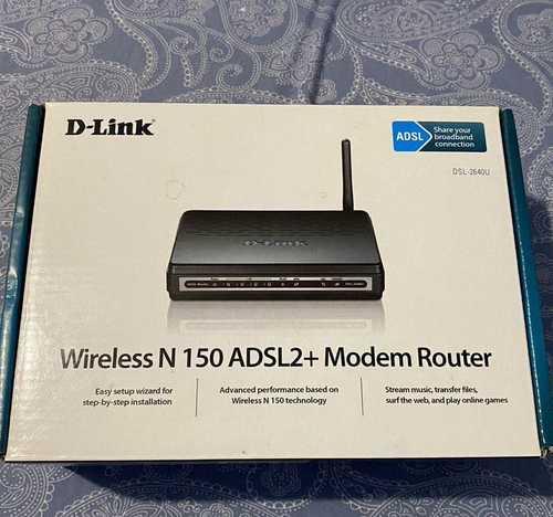 Wifi роутер D-Link DSL-2640U