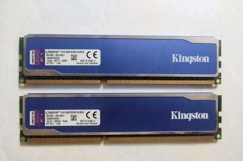 Память Kingston HyperX Ddr3 8Gb(2х4) 1600MHz