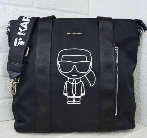 Сумка тоут шоппер Karl Lagerfeld tote чёрная