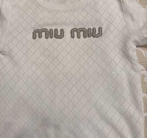 Поло кофта miu miu
