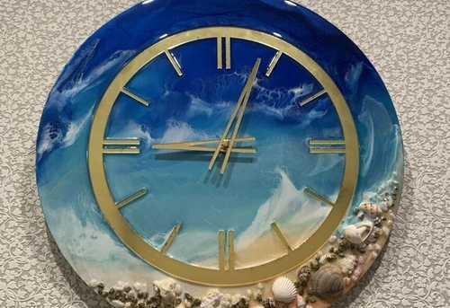 Настенные часы Море с ракушками 35 см