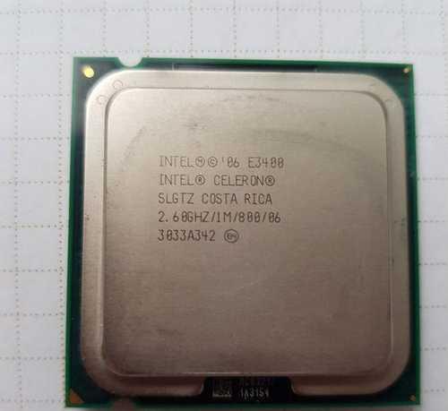 Intel Celeron E3400 LGA775, 2 x 2600 мгц