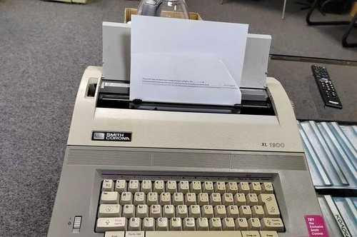 Электронная пишущая машинка Smith corona xl1900