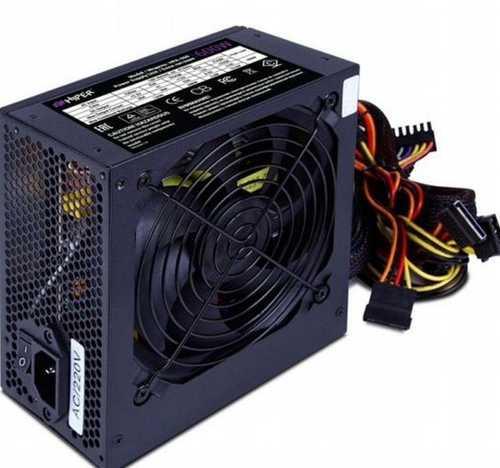 Hiper HPA-600 (ATX 2.31, 600W, Active PFC, 80Plus, 120mm fan, black) BOX