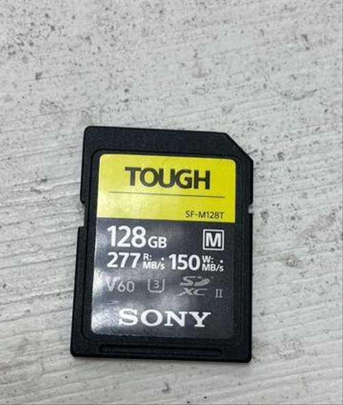 Карта памяти sony tough sdxc 128gb 277r 150w sf m128t t