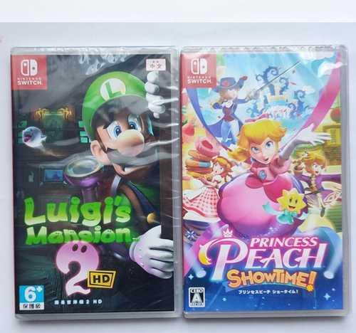 Luigis mansion 2 hd и Princess Peach showtime