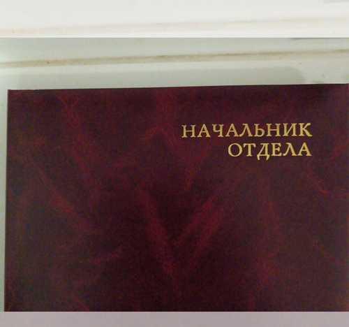 Папка "Начальник отдела"