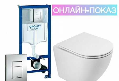Инсталляция Grohe и подвесной унитаз