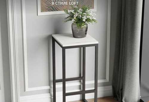 Барный стул TEO loft, светло-серый, 79x37x35 см