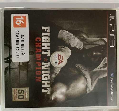 Игровой диск для ps3 fight night