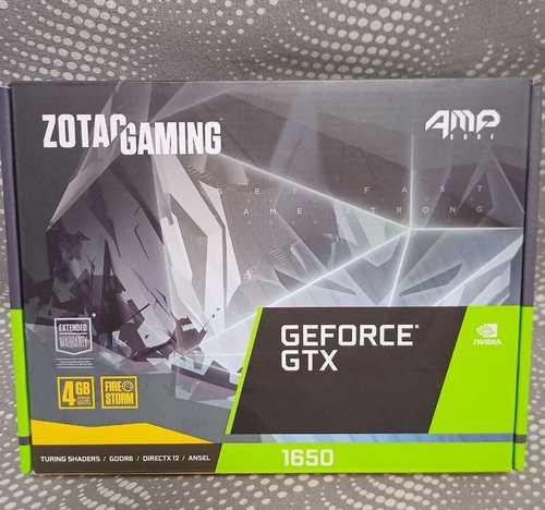 Видеокарта zotac gaming geforce gtx 1650 amp