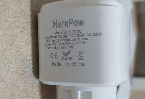 Herepow zhx-znoc, wifi смарт розетка ес 16A 220 Вт