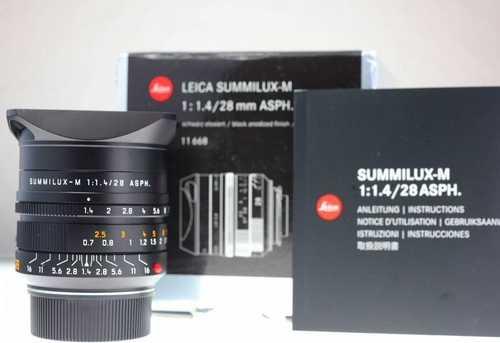 Leica summilux-M 28 f/1.4 asph