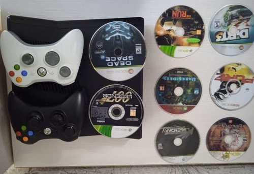 Xbox 360 s 250гб 156игр