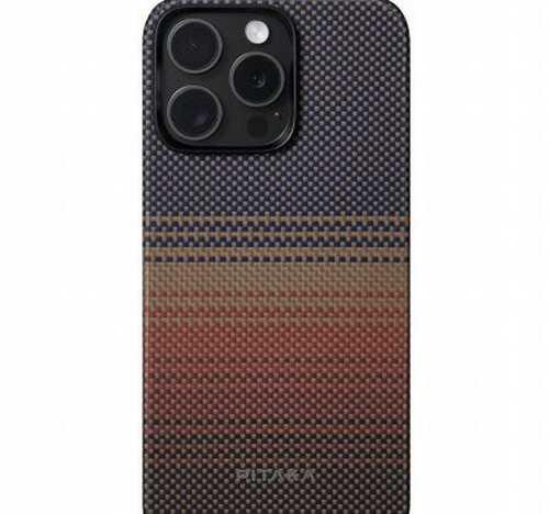 Чехол Pitaka Fusion Weaving MagEZ Case 4 для iPhone 15 Pro Max (6.1"), Sunset, кевлар (арамид) FR150