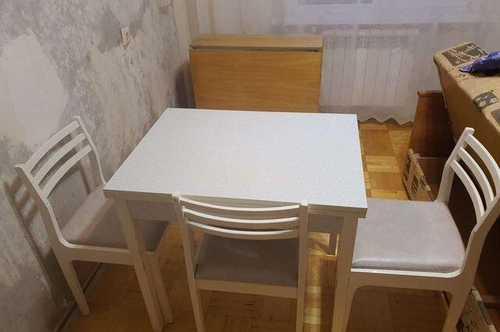 Кухонный складной Стол и стулья (4шт)