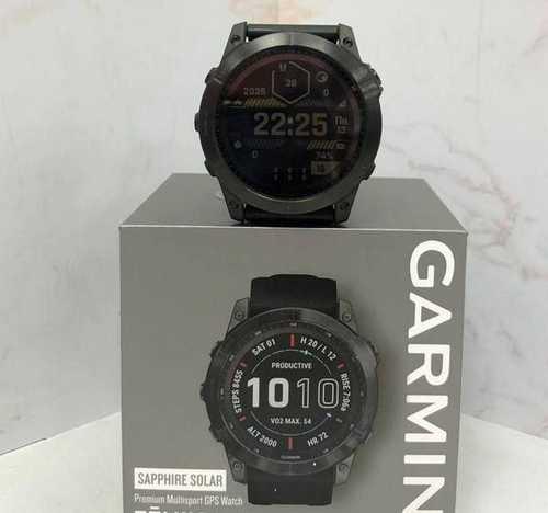 Умные часы Garmin Fenix 7X Sapphire Solar Carbon G