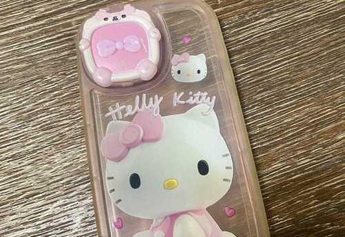 Чехол на iPhone 11 "hello kitty" с зеркалом