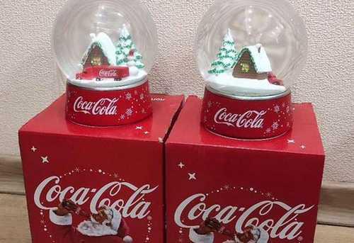 Стеклянный новогодний шар Кока кола