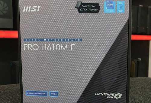 Материнская плата MSI PRO H610M-E DDR5