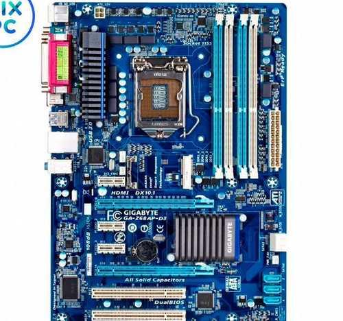 Материнская плата LGA1155 gigabyte GA-Z68AP-D3 Б.У