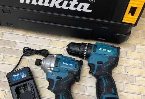 Набор Makita 2в1 Шуруповерт + импакт ударные