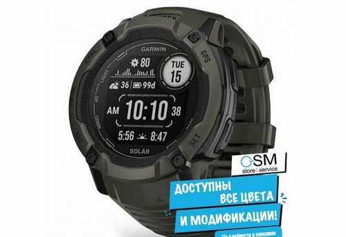Умные часы Garmin instinct 2X Solar, темно-зеленый