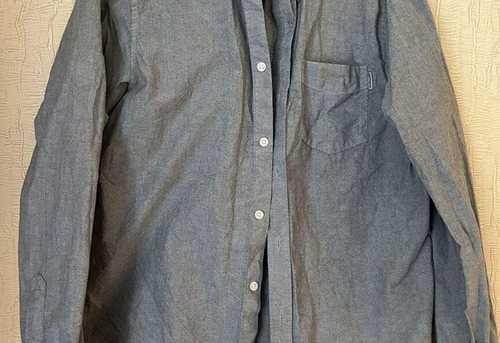 Рубашка мужская carhartt серая оксфорд