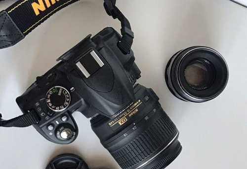 Nikon d3100 + 18-55 + портретник