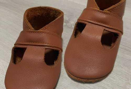 Детская обувь чешки DaiMoccs пинетки тапочки кожа