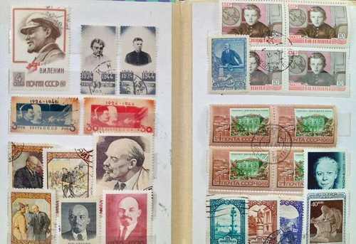 Почтовые марки СССР посвященные В.И.Ленину