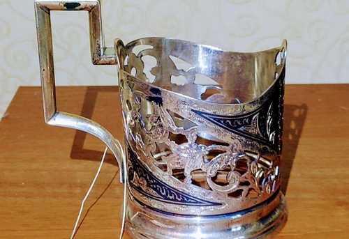 Подстаканник новый серебро