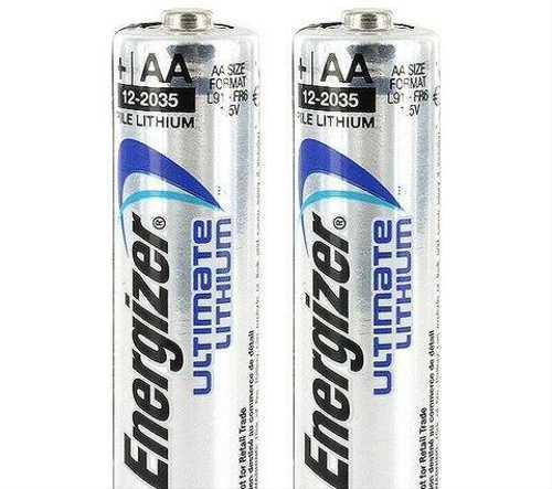 Батарейки Energizer Ultimate Lithium AA (блистер 2