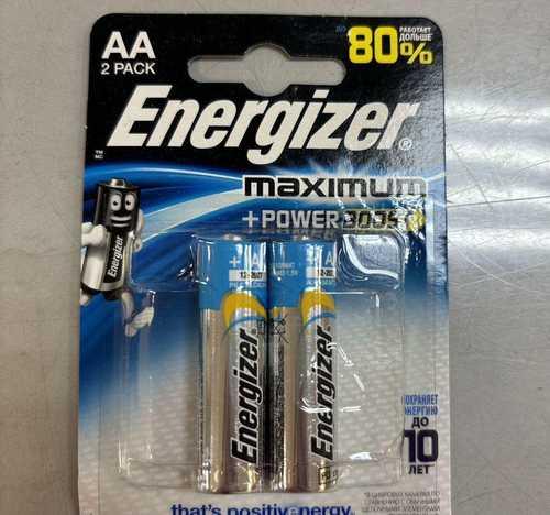 Батарейка energizer LR06 AA пальчиковая 1,5В 2шт в