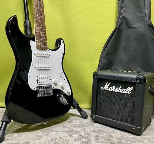 Электрогитара Fender с комбиком Marshall