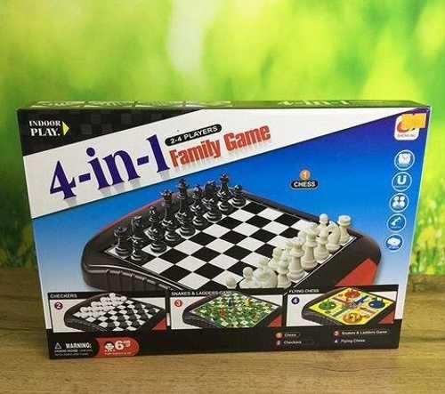 Игра настольная для взрослых: 4в1