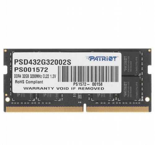 Оперативная память sodimm Patriot Signature Line P