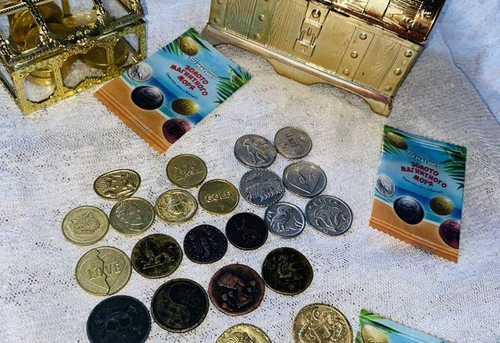 Золото магнитного моря монеты из магнита коллекция
