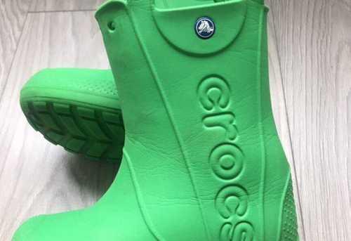 Crocs j1 сапоги зеленые