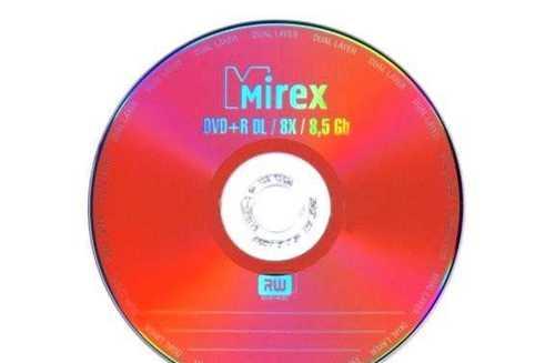 Диск DVD+R Mirex 8.5 Gb 8x Бум. конверт (1) Dual