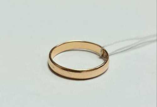 Золотое обручальное кольцо 585 проба 15,5 р-р