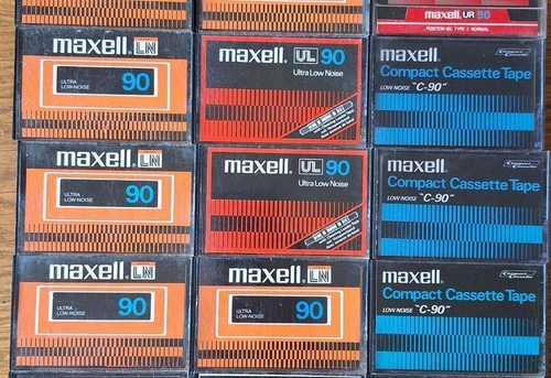 Аудиокассеты Maxell 90 разные модели