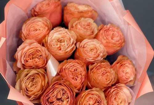 Пионовидные розы букет, доставка цветов, цветы