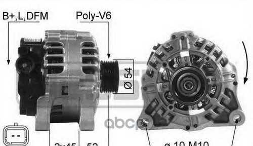 Генератор citroen/peugeot 210347 Era